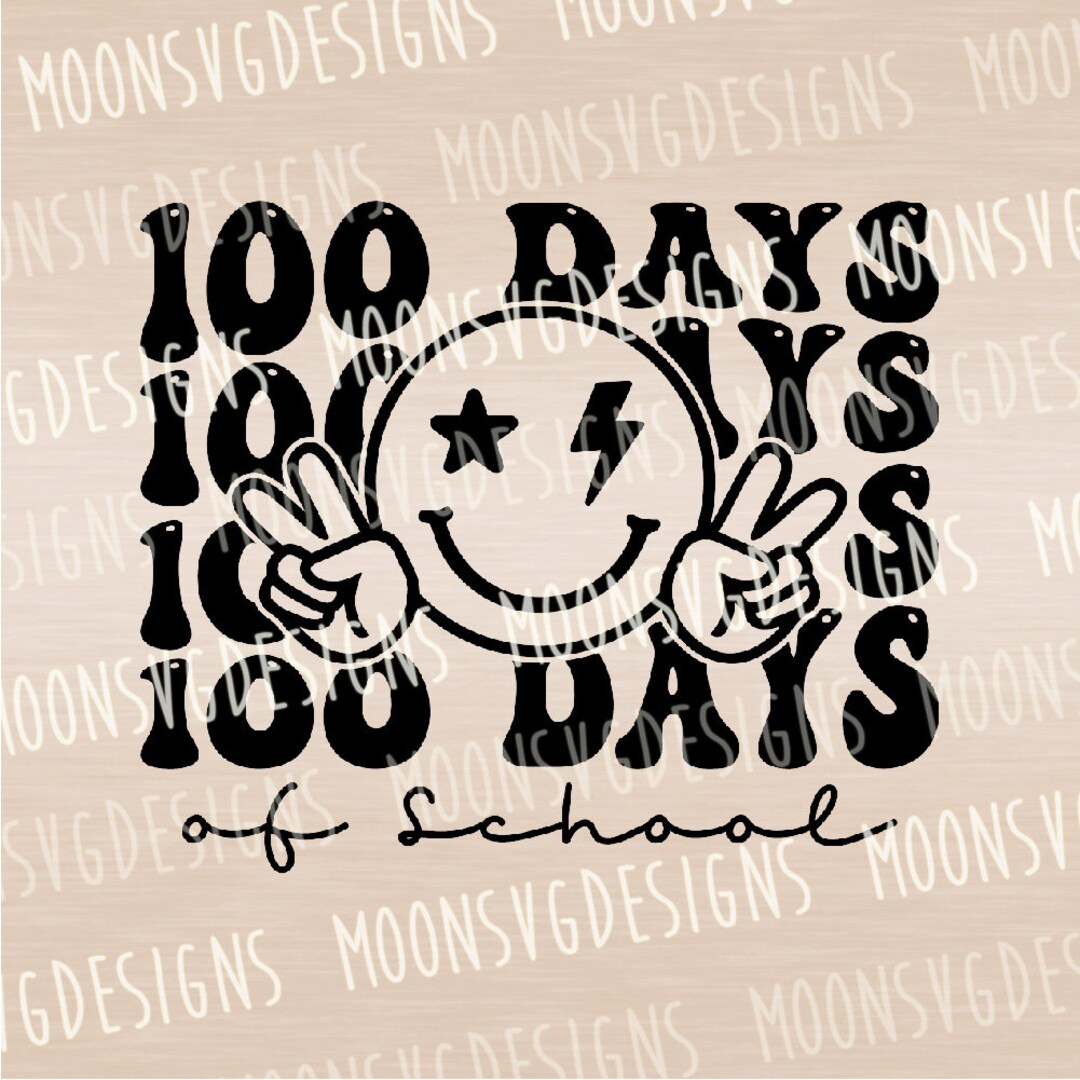100 Days of School SVG, Students SVG, Teacher SVG, Iron on File, Cut ...