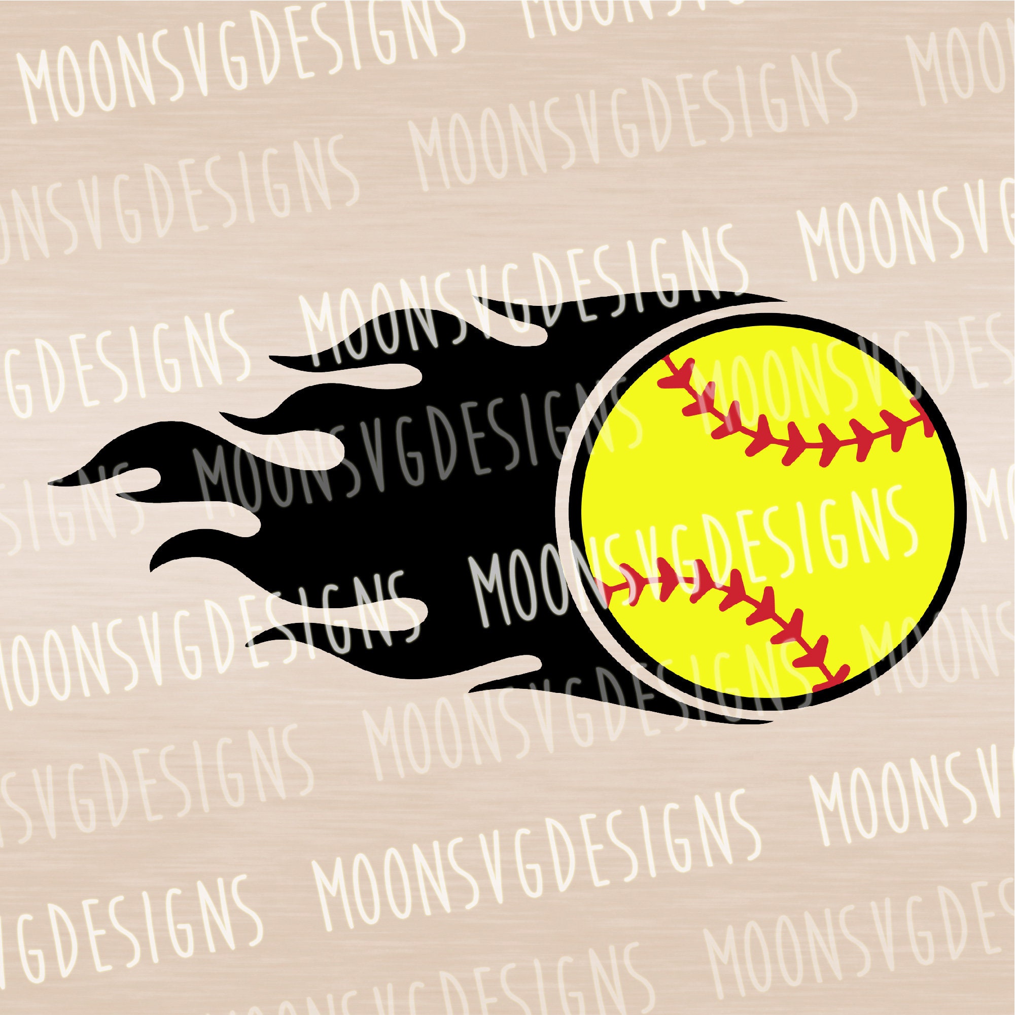 Softball Flame SVG, Softball SVG, Sport SVG, Iron on File, Cut File for ...