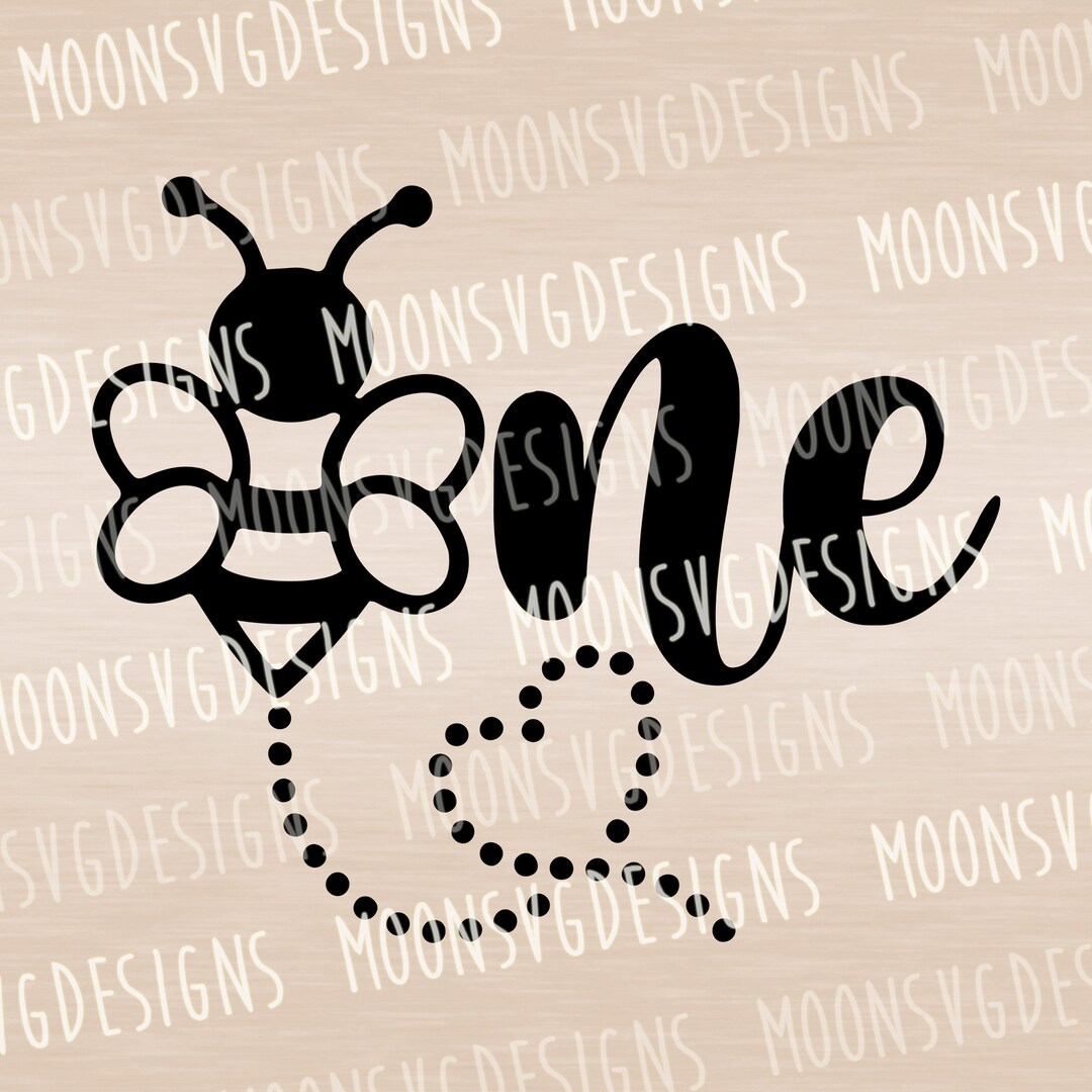 One Bee Svg, First Birthday SVG, Honey Baby SVG, Iron on File, Cut ...