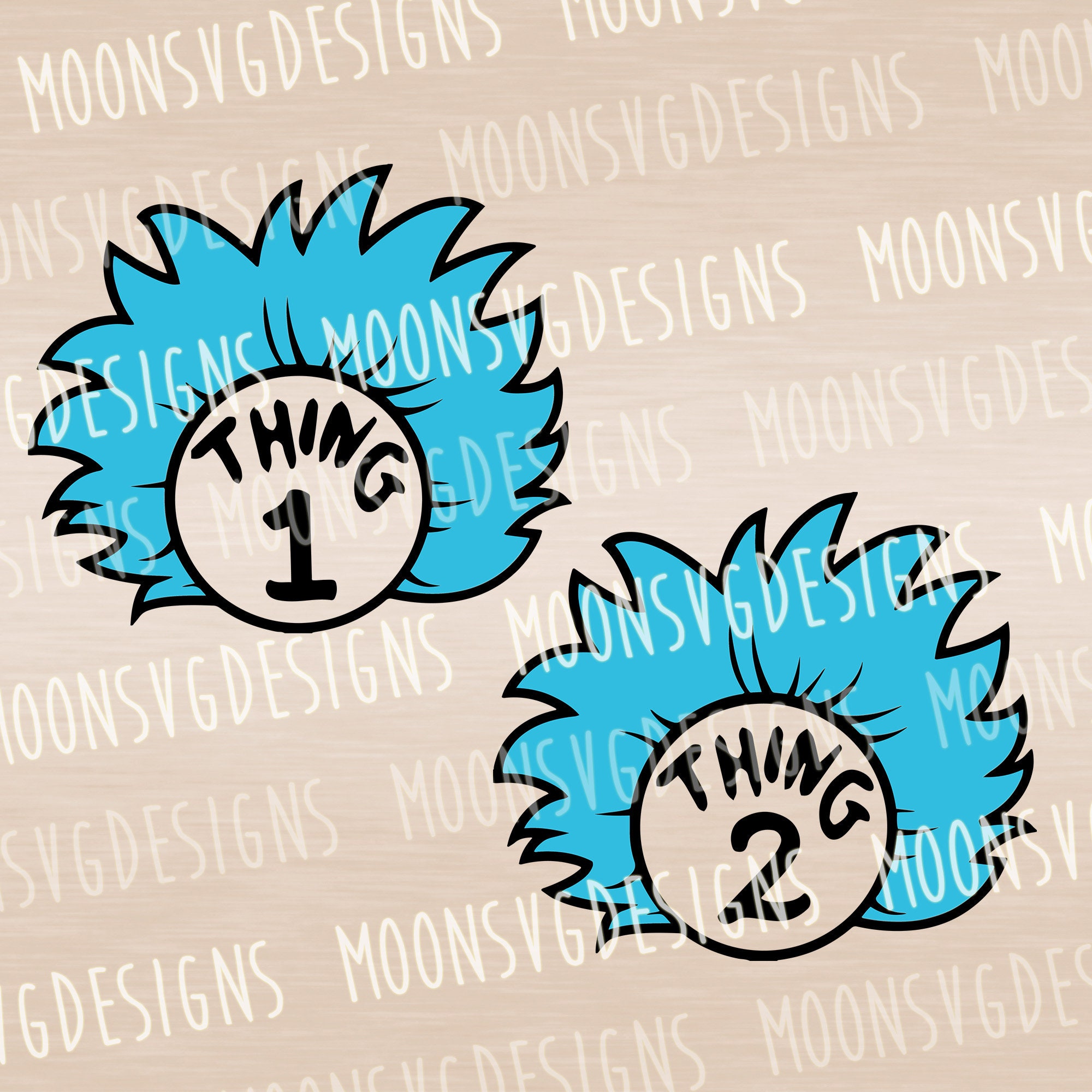 Thing 1 Thing 2 SVG, Twins SVG, Iron on Svg, Cut File for Personal and ...