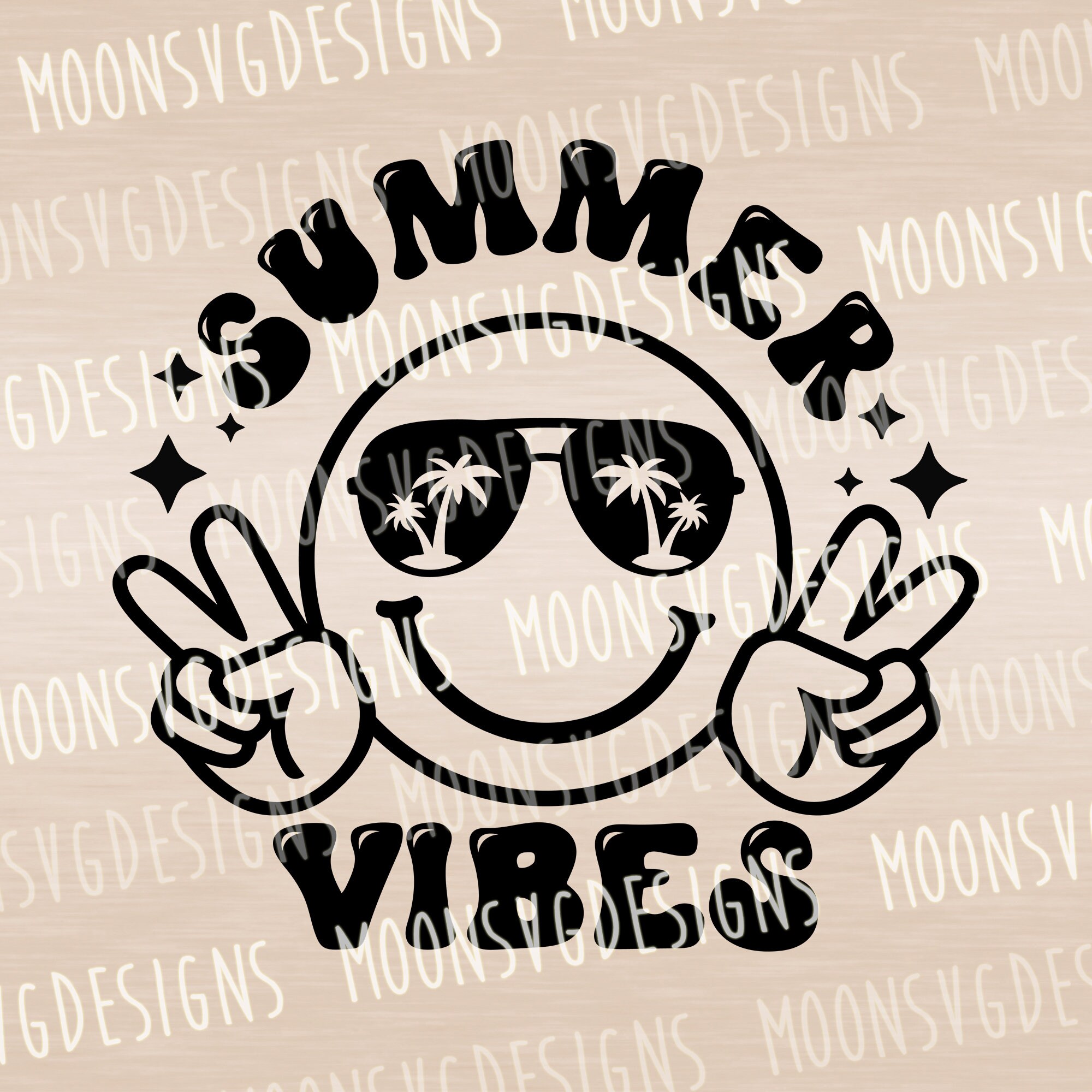 Summer Vibes Svg Summer Break Svg Iron on Svg Cut File for - Etsy