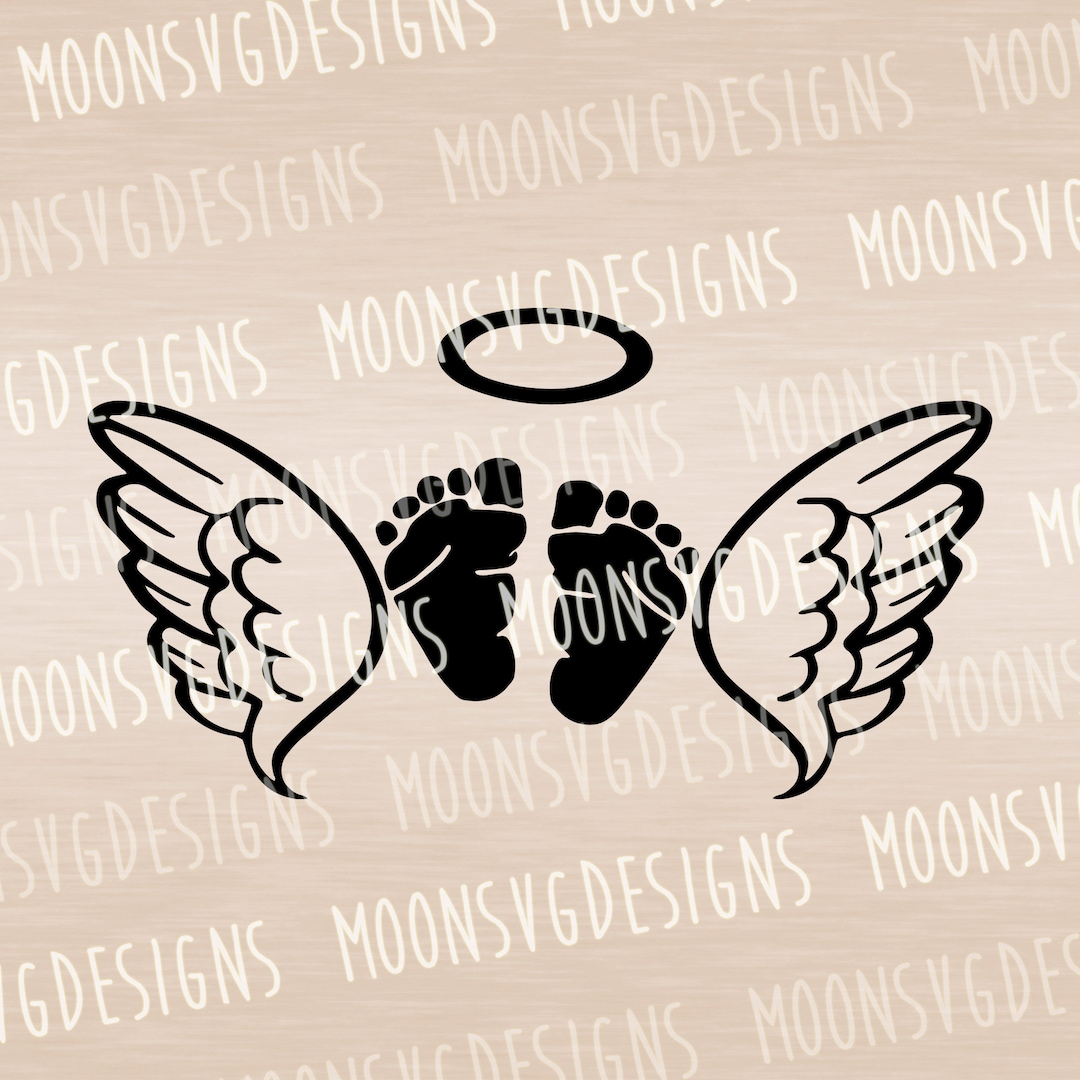 Angel Baby SVG, Baby Memorial SVG, in Loving Memory Svg, Iron on SVG ...