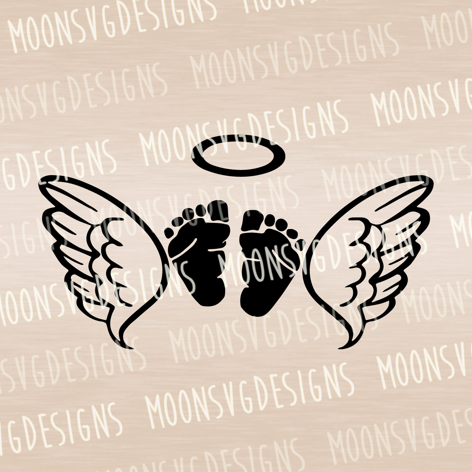 Angel Baby SVG Baby Memorial SVG in Loving Memory Svg Iron - Etsy