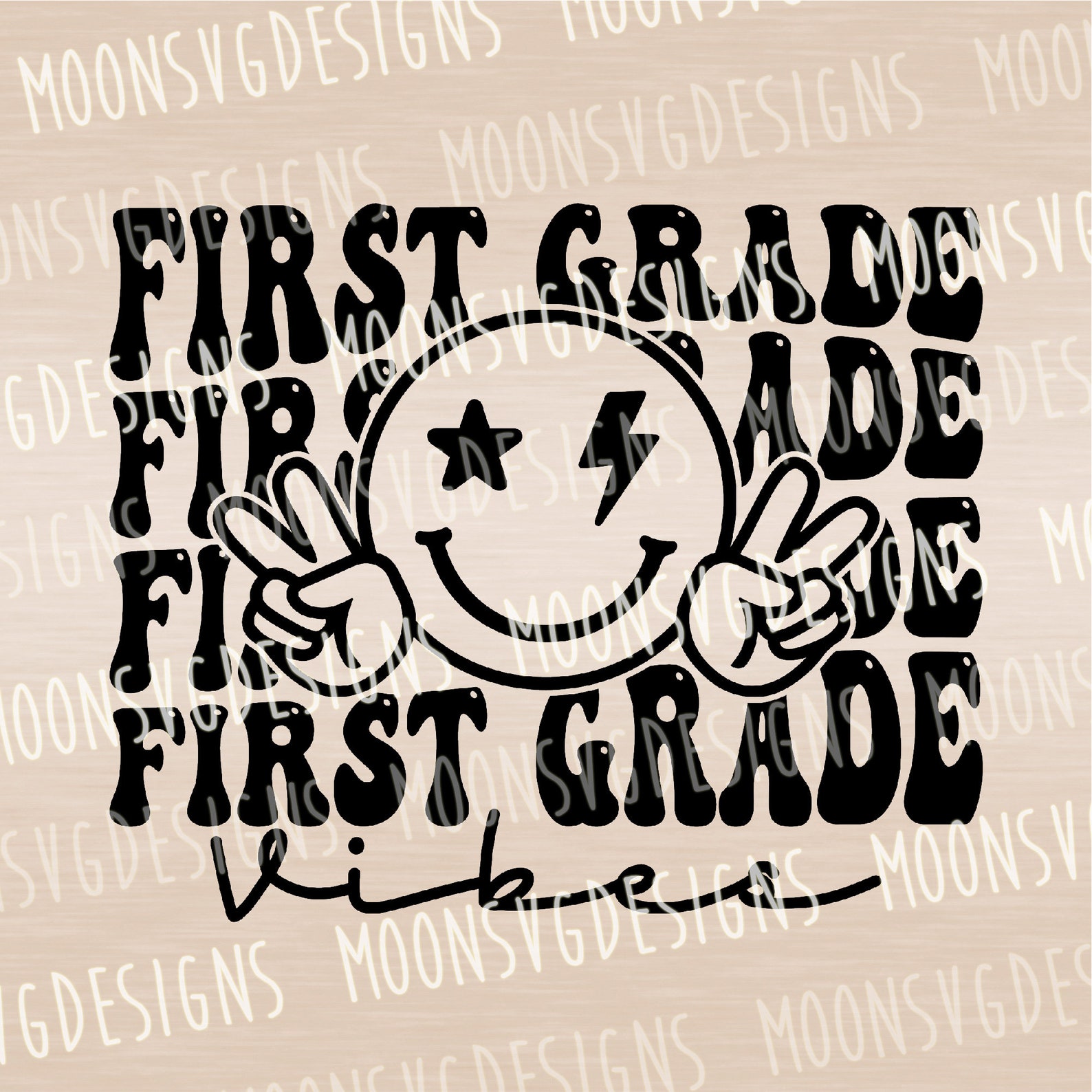 First Grade Vibes SVG, Back to School SVG, 1st Grader SVG, Iron on File ...