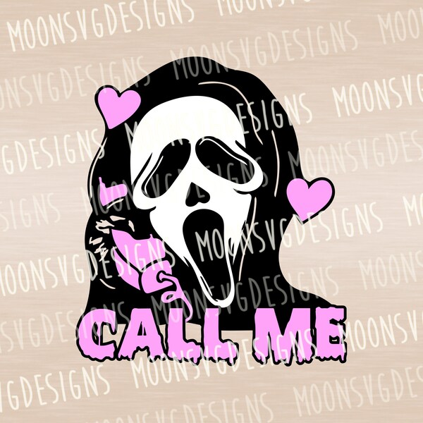 Call Me Svg Ghostface - Etsy