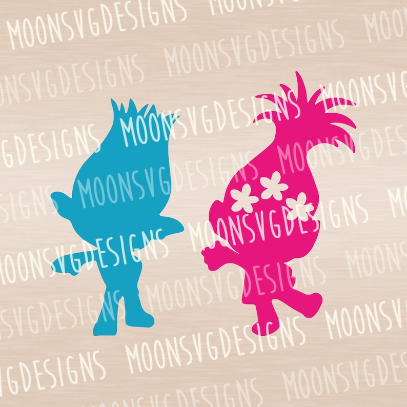 Trolls SVG, Poppy SVG, Troll Birthday SVG, Iron on Svg, Cut File for ...