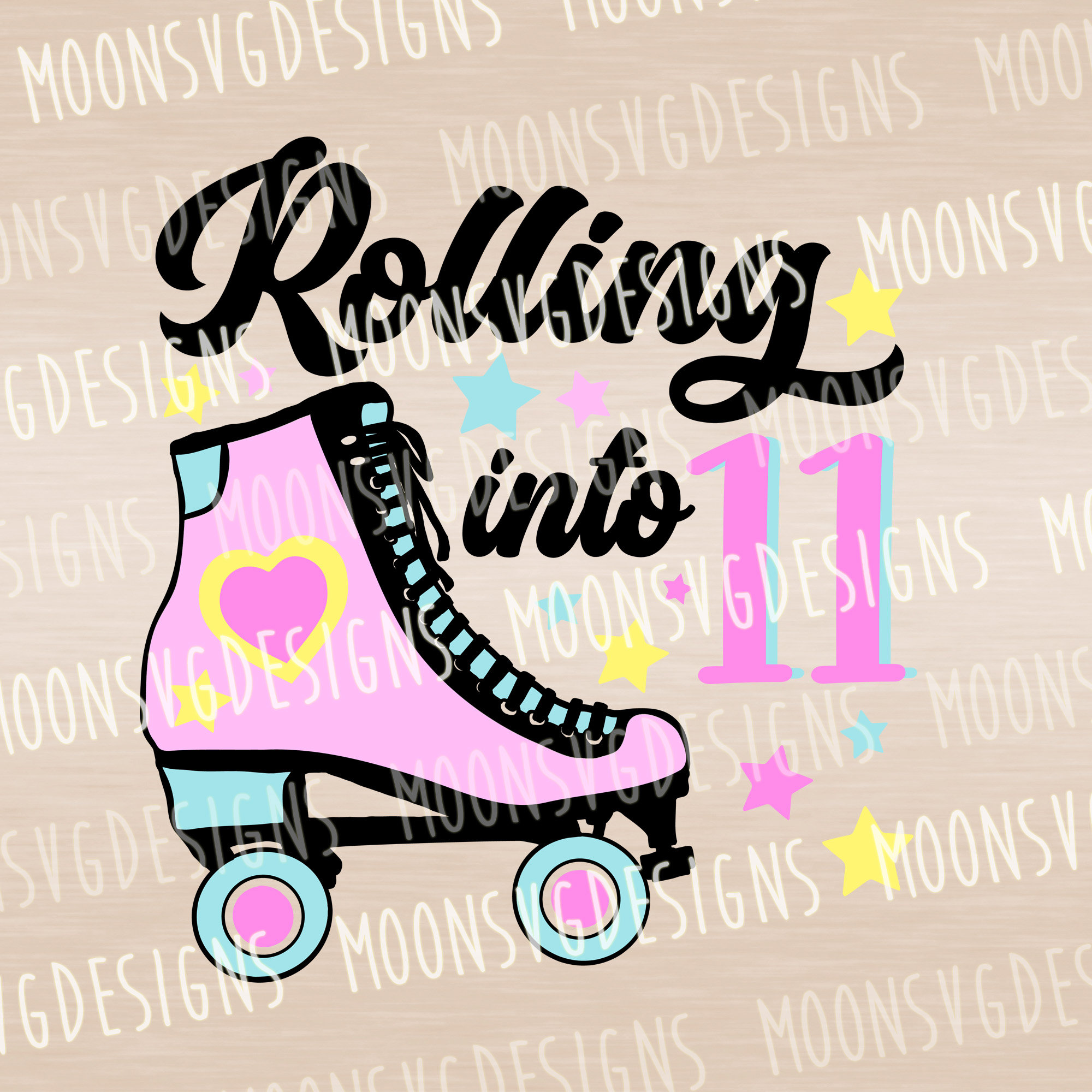 Rolling Into My 11 SVG Birthday SVG 11th Birthday SVG Iron - Etsy