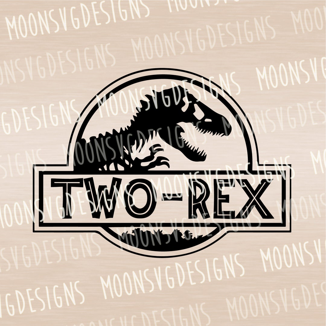 Two Rex SVG, Dinosaur SVG, 2nd Birthday Svg, Birthday Boy Svg, Iron on ...