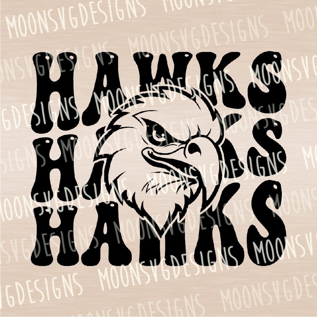 Hawks SVG Sports SVG Hawks Football SVG Mascot Svg Iron on - Etsy