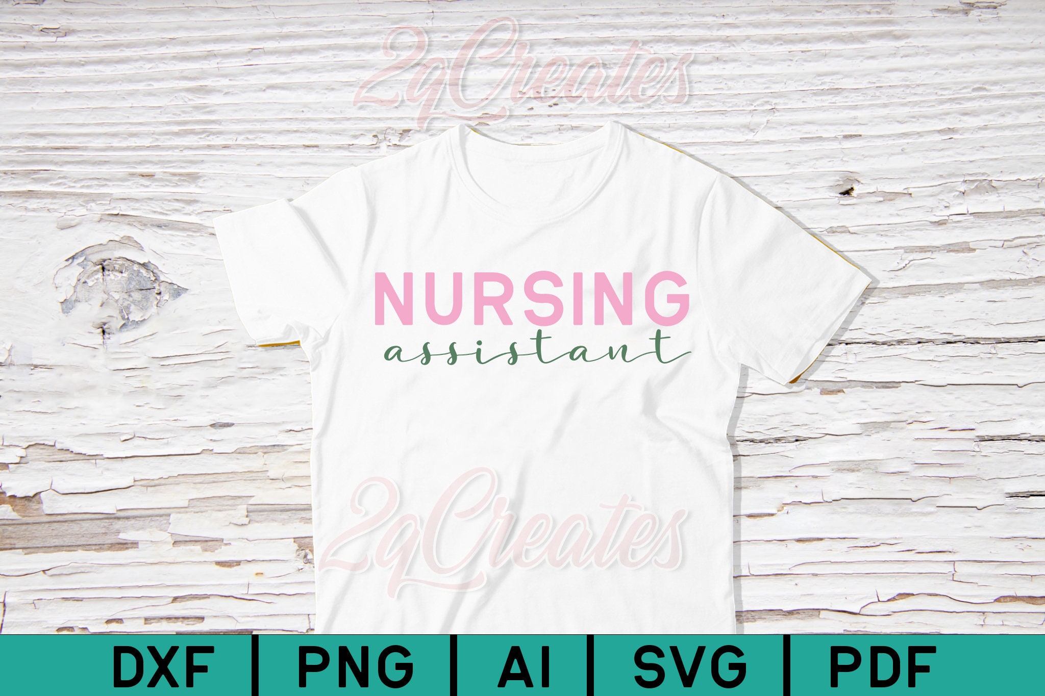 CNA SVG Cut File Certified Nursing Assistant Silhouette Cut File CNA ...