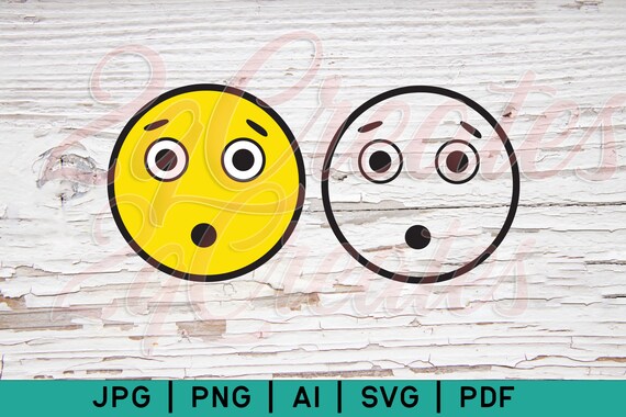 Shocked Face Emoticon Png