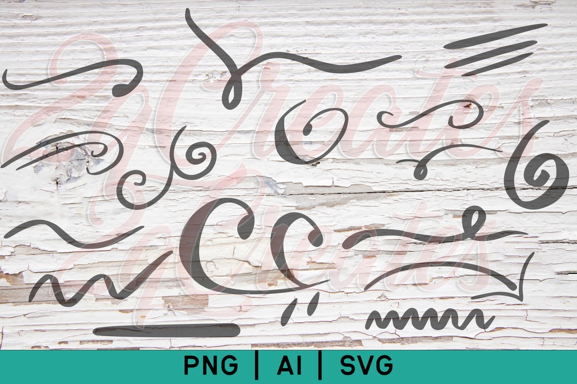 Swirl Svg Squiggly Line SVG Swoosh SVG Swish Svg Line Divider SVG ...