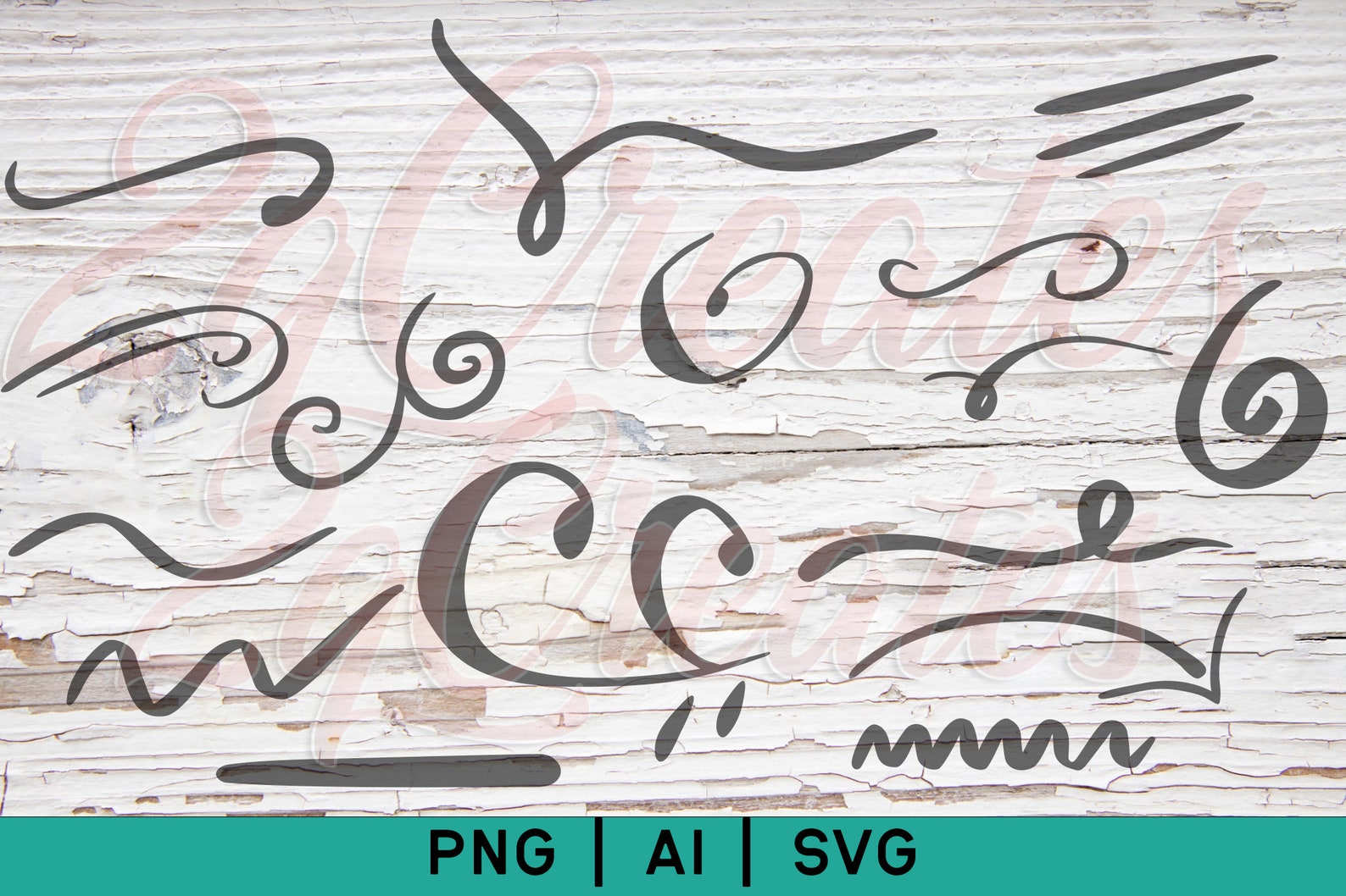 Swirl Svg Squiggly Line SVG Swoosh SVG Swish Svg Line Divider SVG ...