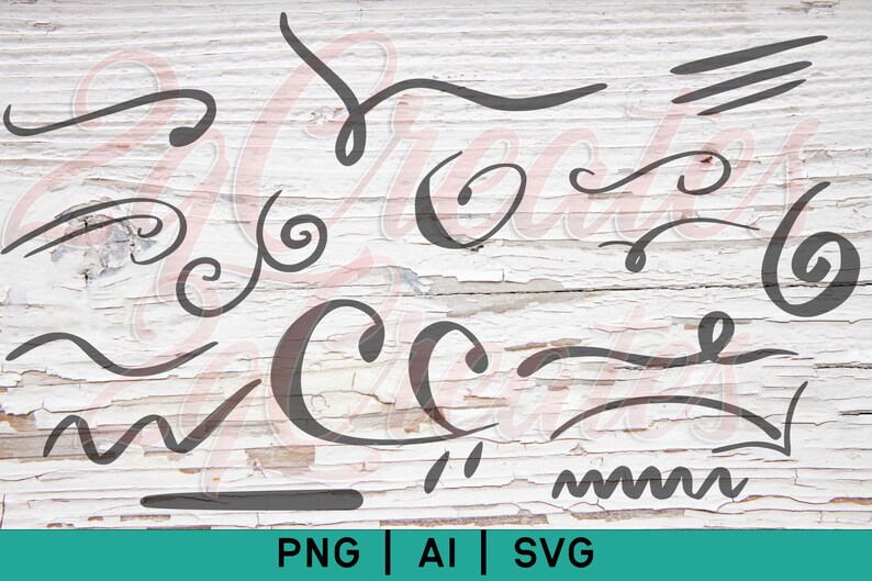 Swirl Svg Squiggly Line SVG Swoosh SVG Swish Svg Line Divider SVG ...