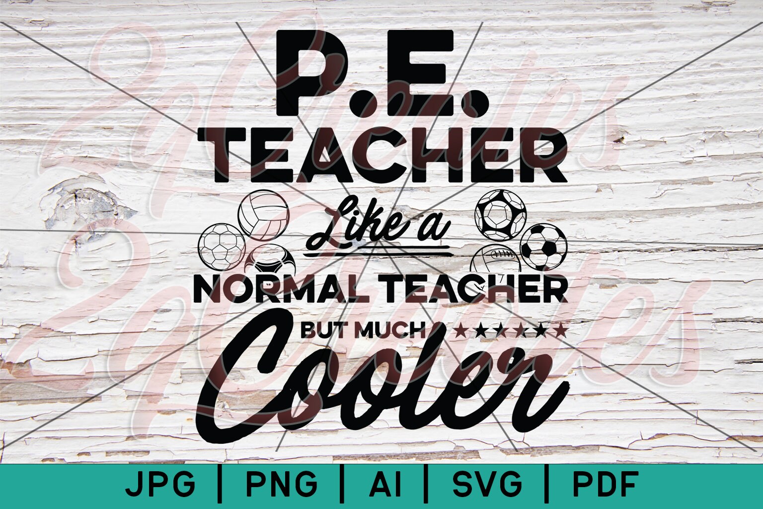 PE Teacher SVG | Physical Education Teacher Cricut File | P.E. Teacher ...