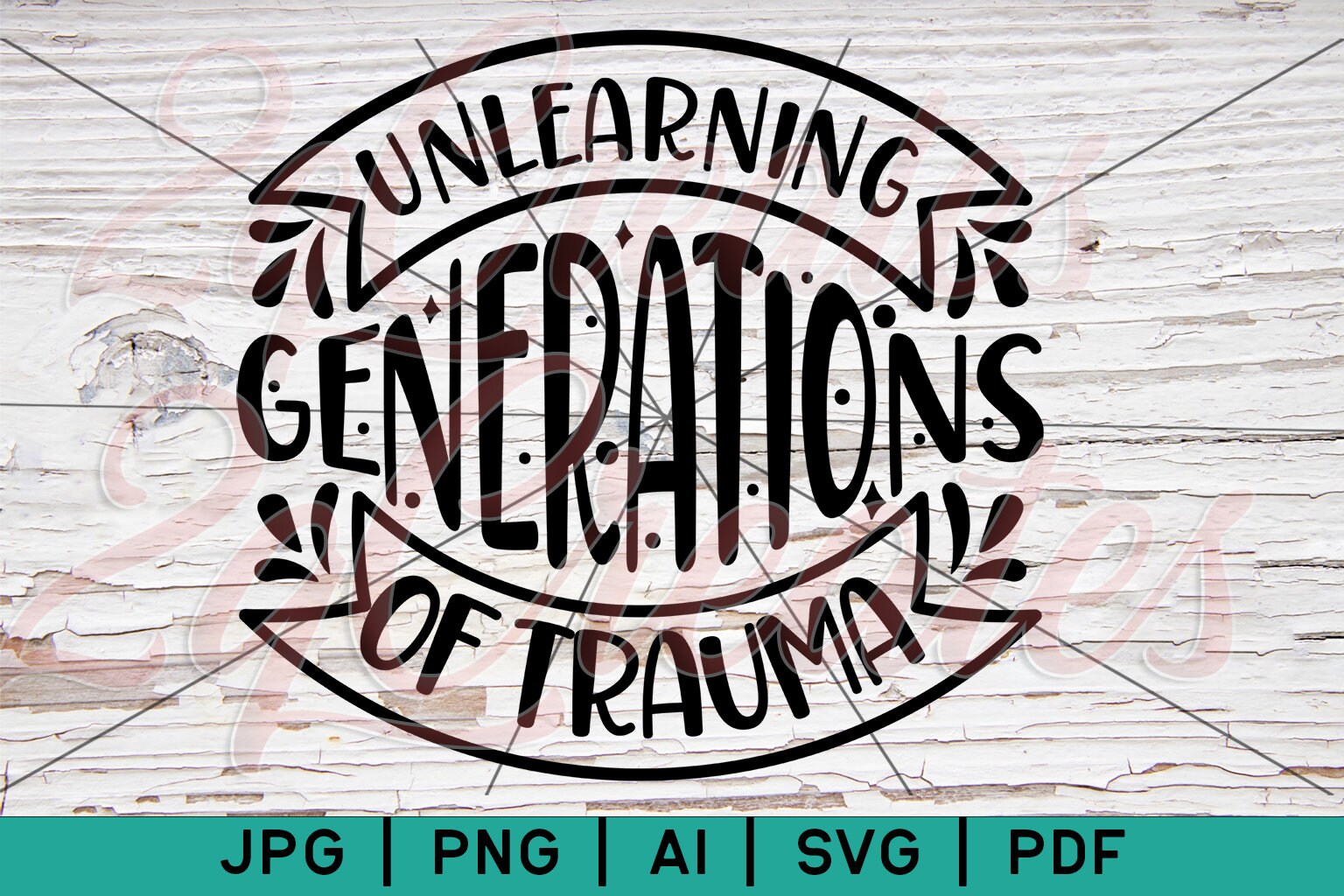 Unlearning Generations of Trauma SVG Cricut File Silhouette | Gen Z Svg ...