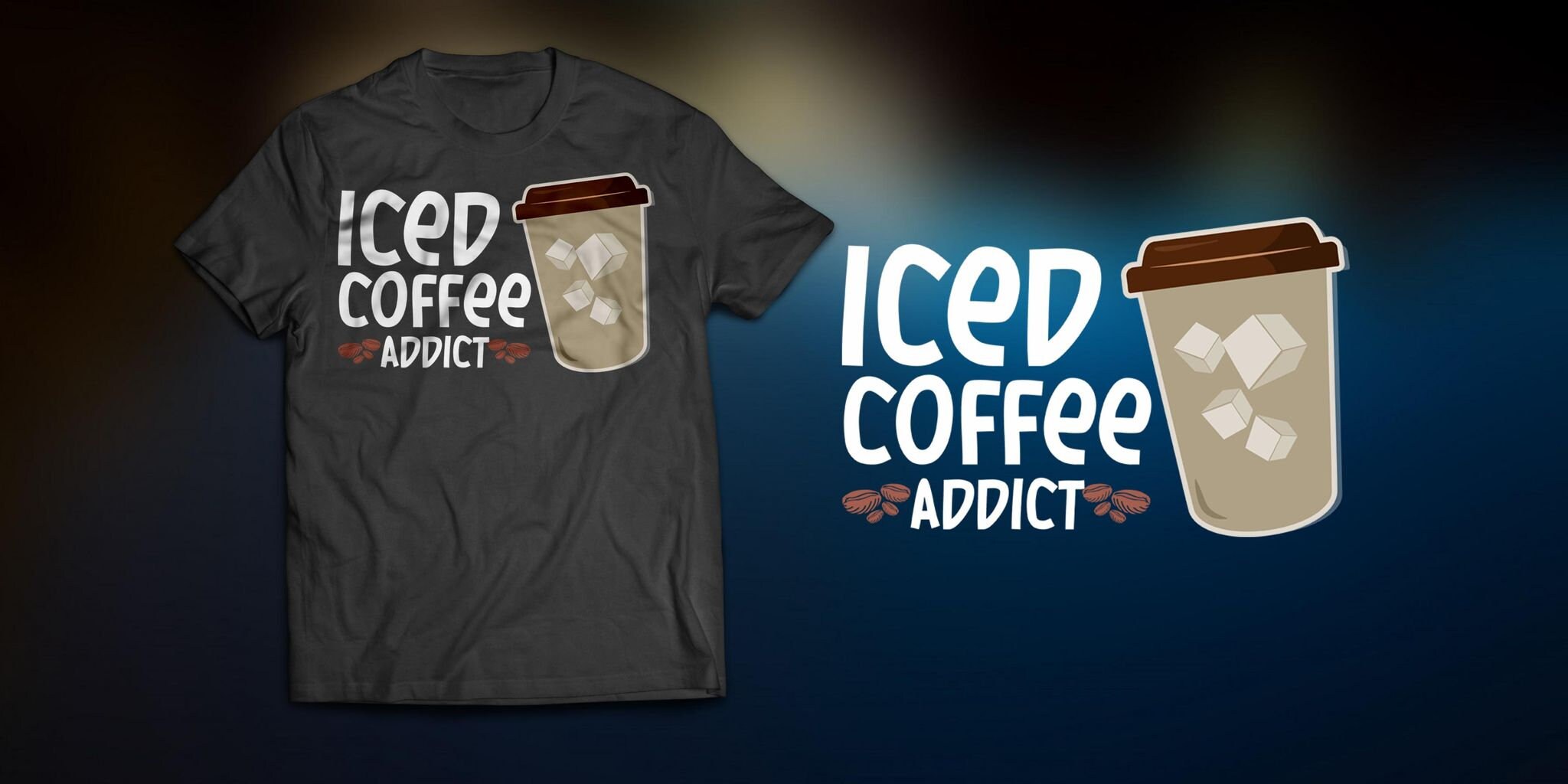 Iced Coffee Addict SVG Silhouette Cut File Silhouette Cut File Iced ...