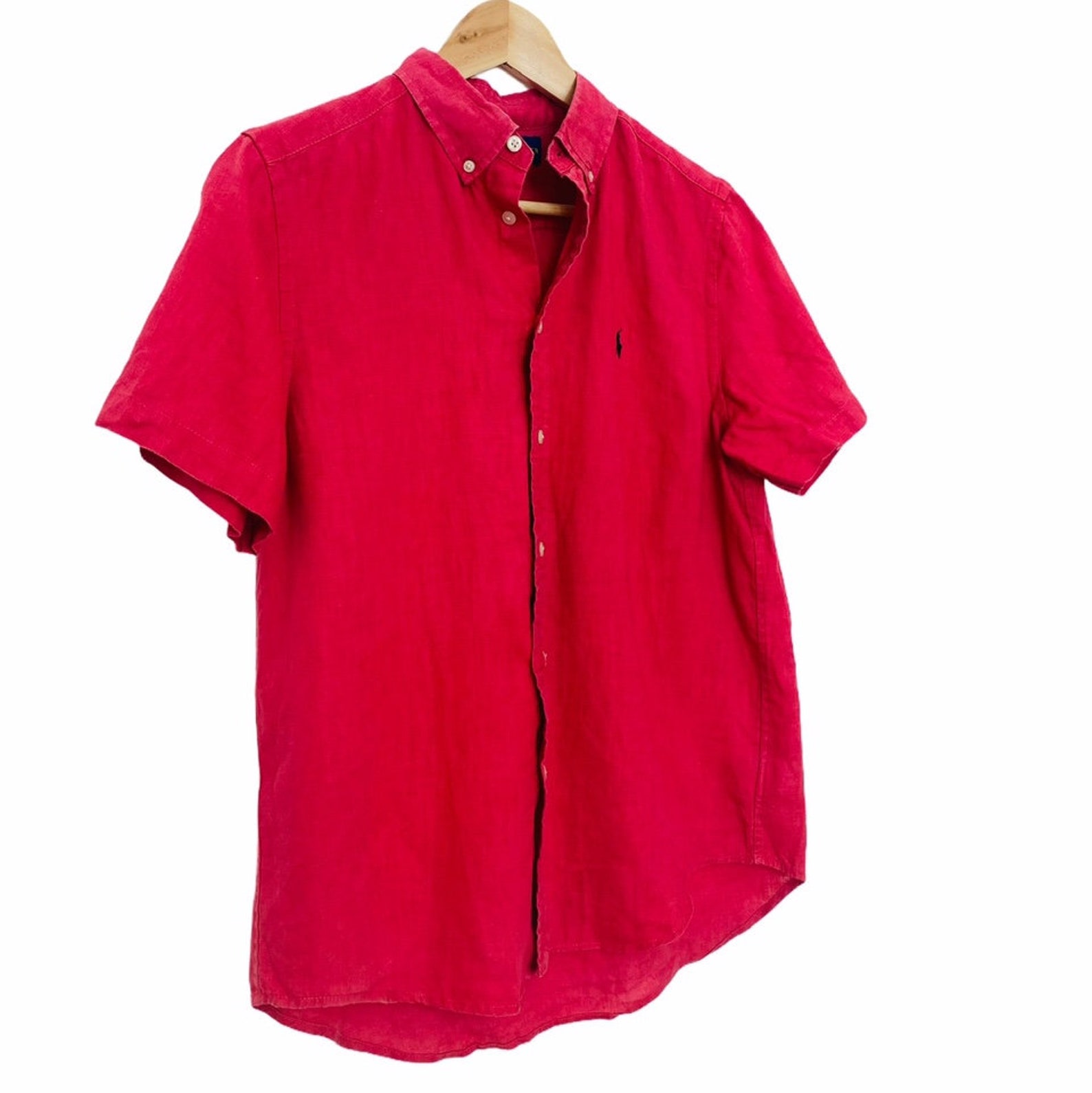 Pink Ralph Lauren Short Sleeved Summer Shirt | Etsy