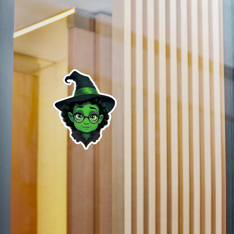 Elphaba Chibi Vinyl Sticker, Wicked Decal, Green Witch Laptop Decal ...