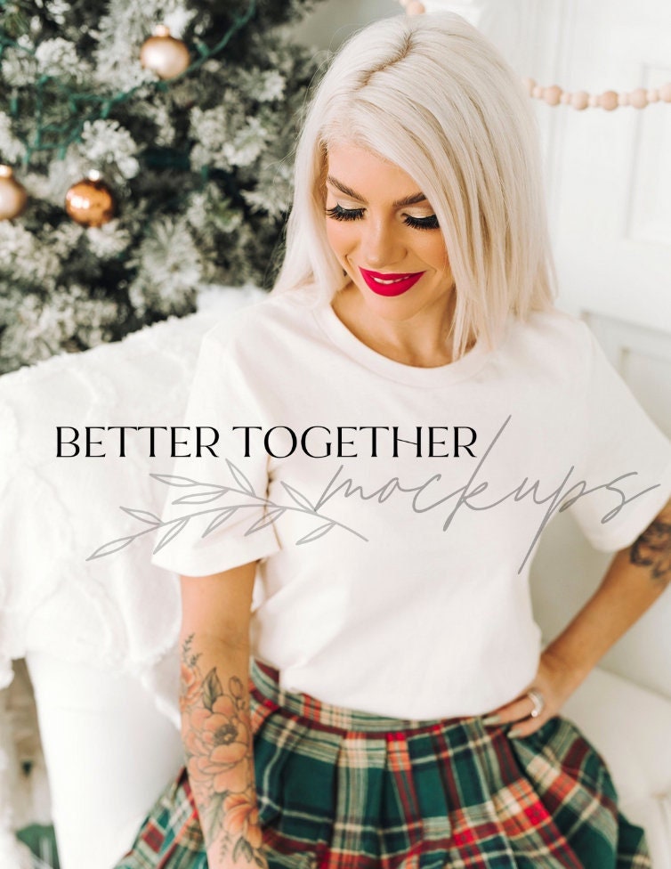 Bella Canvas Mockup T-shirt Mockup, Holiday Mockups, Christmas Mockups ...