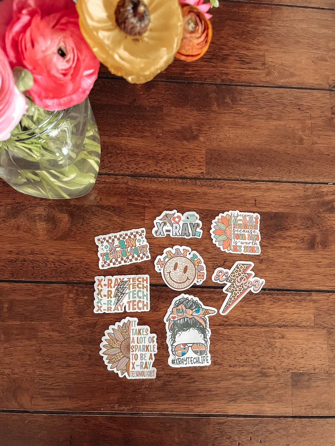 X-ray Tech Retro Bundle| Healthcare Stickers| Set of 7 - Etsy