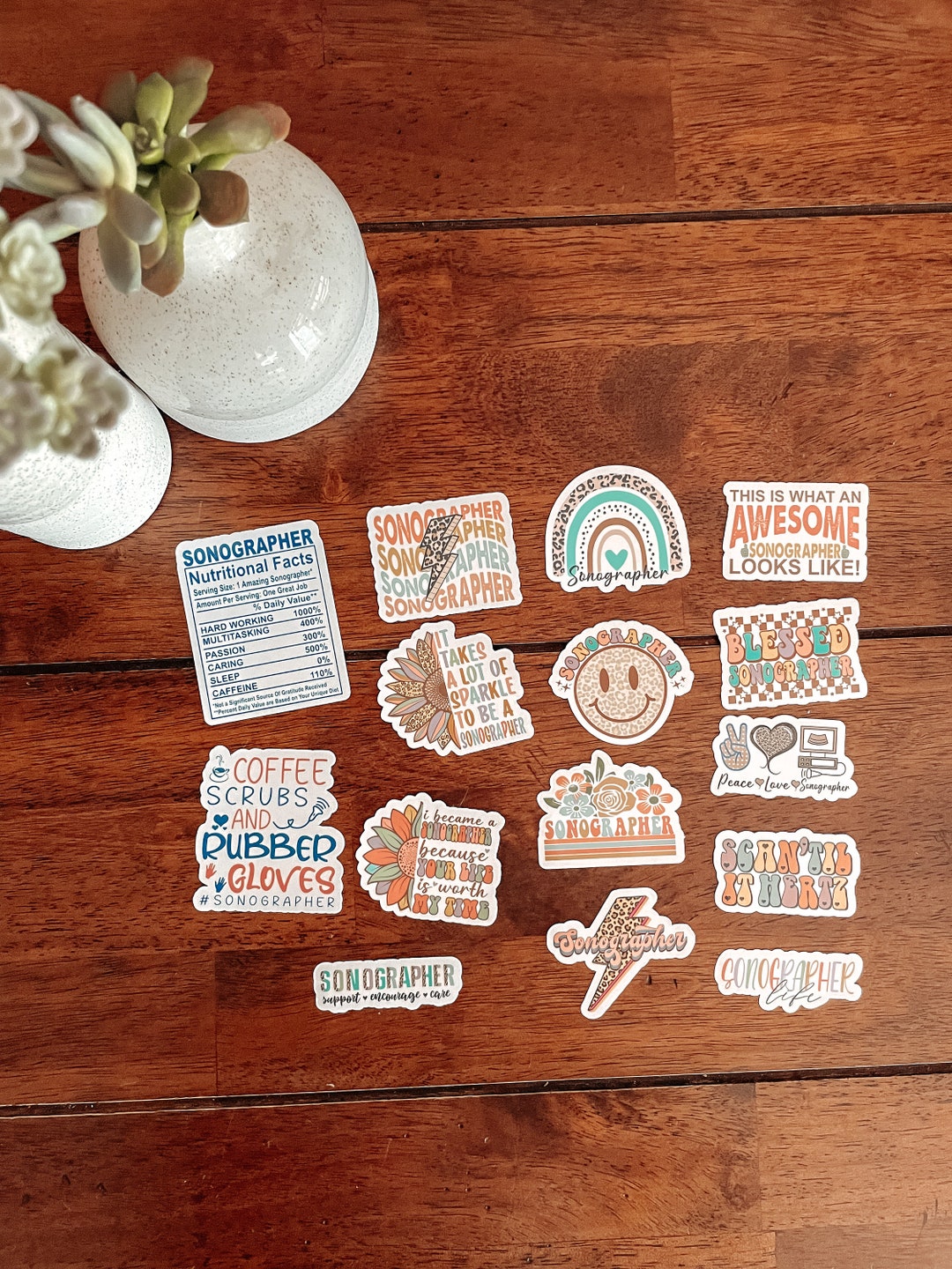 Ultrasound Tech Retro Mega Bundle| Healthcare Stickers| Set of 15 - Etsy