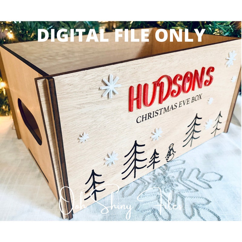 Christmas Eve Box Svg - Etsy