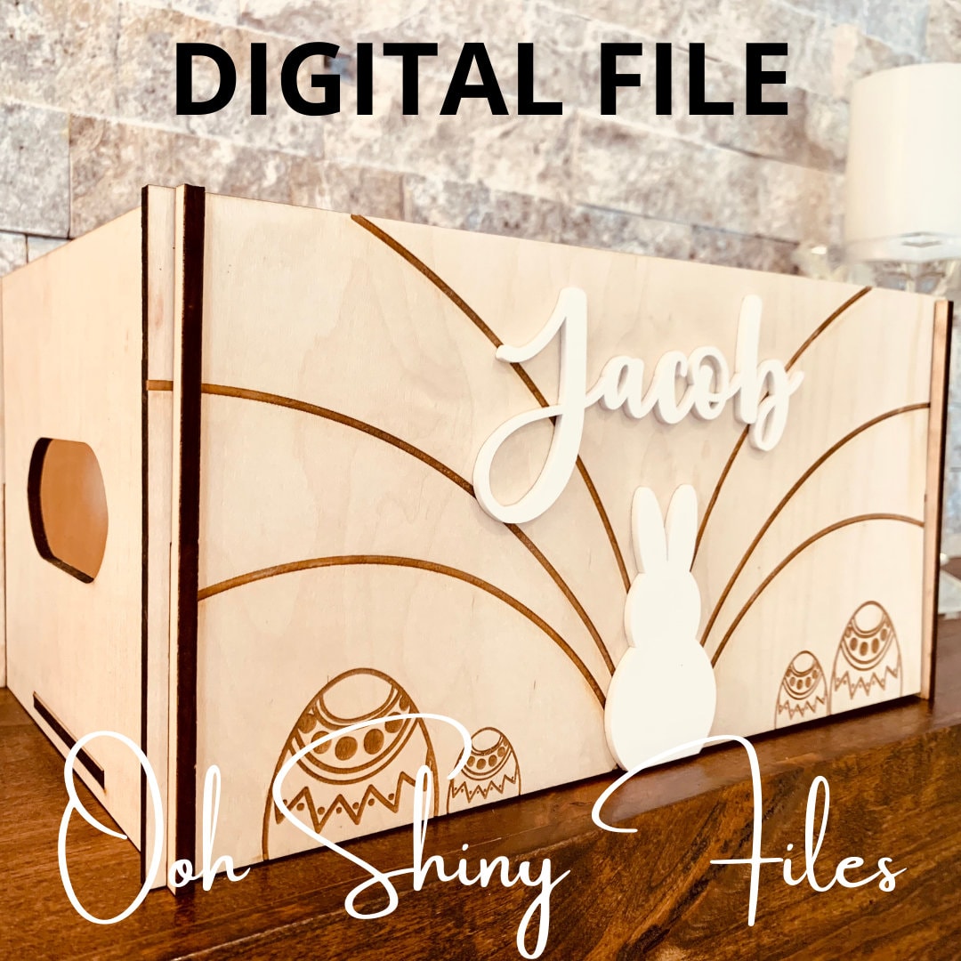Easter Crate - SVG, Digital, Laser Cut, Exchange Front Panels! - Etsy