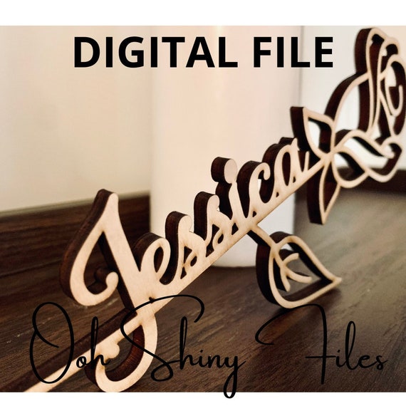 Cut or Engrave Rose Wood Acrylic Personalized or Generic - Etsy