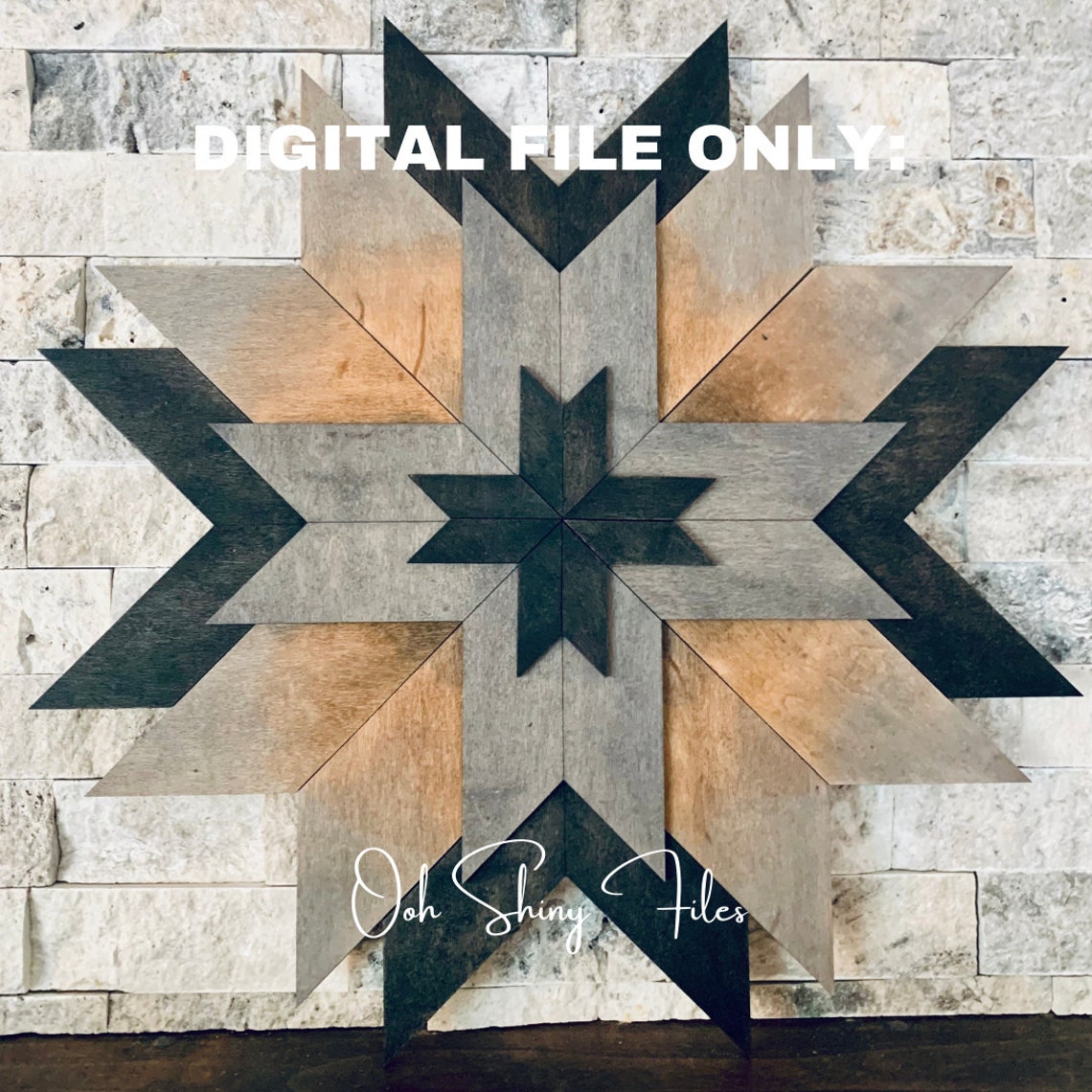 Frameless Mosaic Geometric Sign File Wood Digital Svg - Etsy