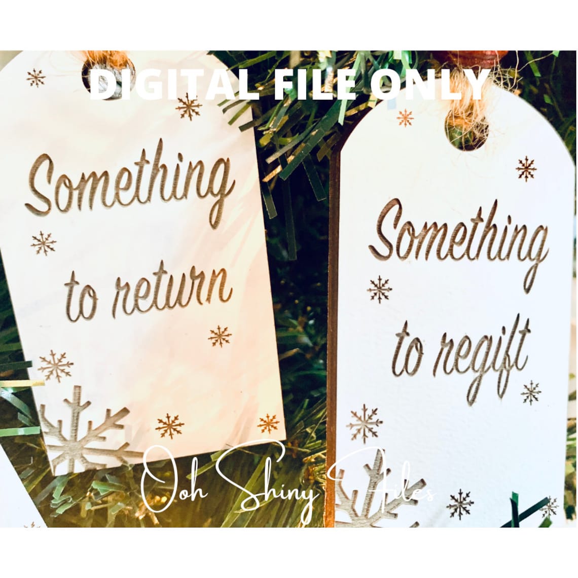Funny Joke Gift Tags: Ugly Gift Exchange, Laser Cut SVG (digital File ...