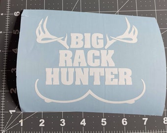 Big Rack Hunter Hunting Deer Funny Humor Die Cut Vinyl - Etsy