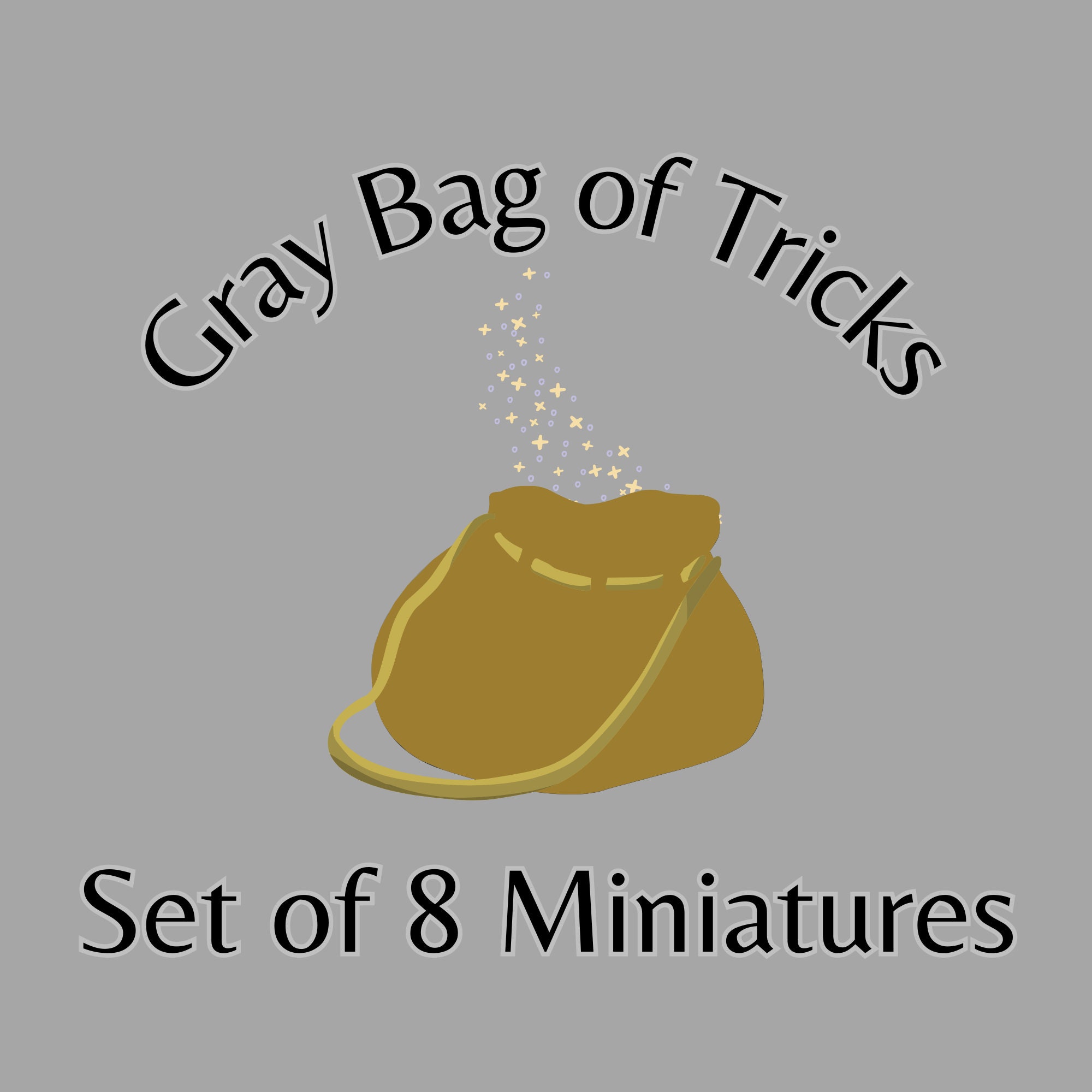 D&D Gray Bag of Tricks Magic Item Miniature Set 28mm Creatures Mz4250 ...