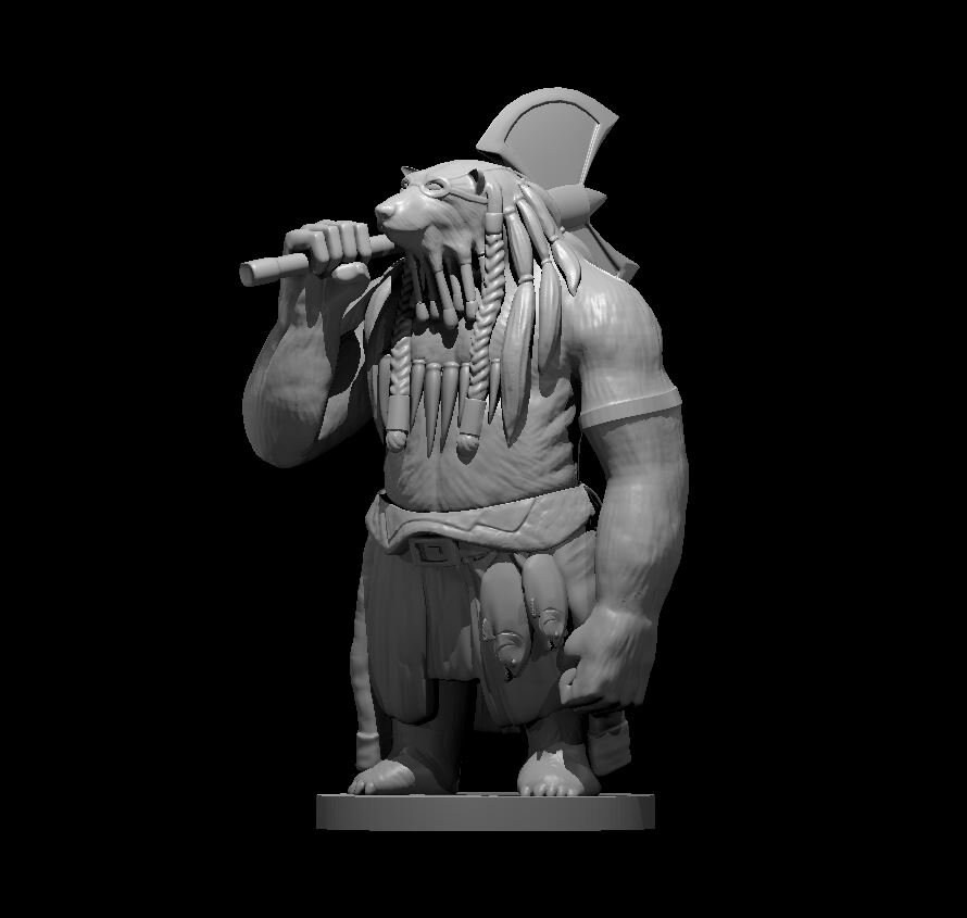 D&D Goliath Werebear Oyaminartok Icewind Dale 28mm Medium Creature ...