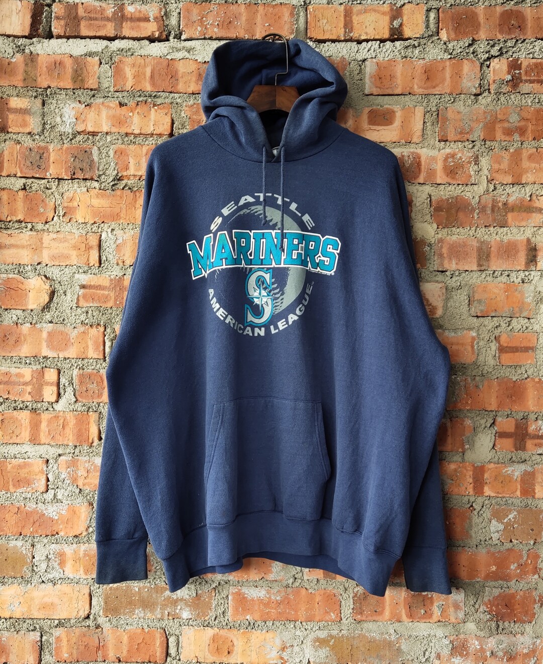 Vintage Seattle Mariners Baseball by Lee Sport Hoodie Mariners ...