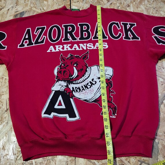 RARE Vintage 90s Distressed Arkansas Razorbacks Footb… - Gem
