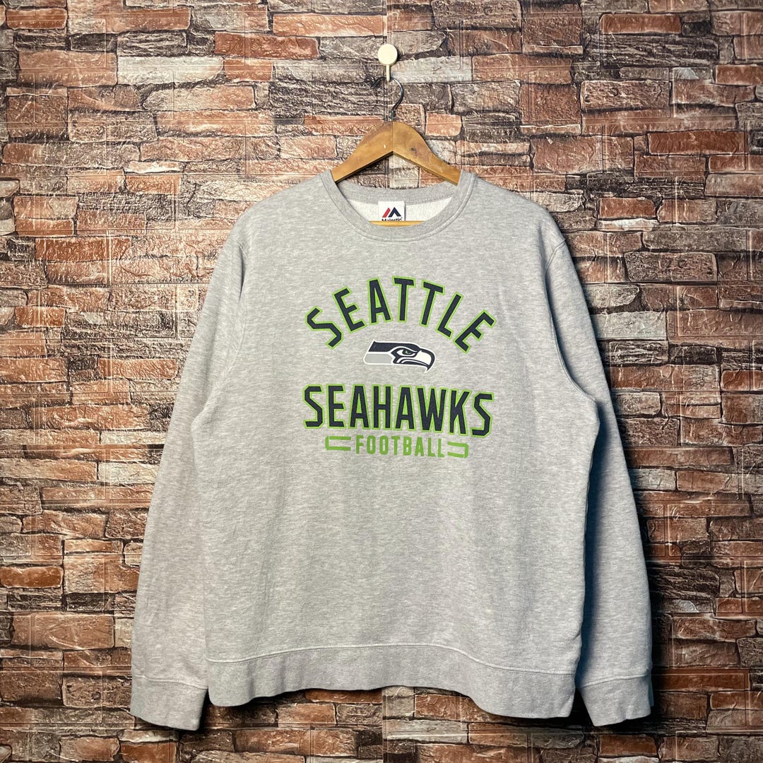 Vintage Distressed Seattle Seahawks Football Sweatshirt Seahawks ...