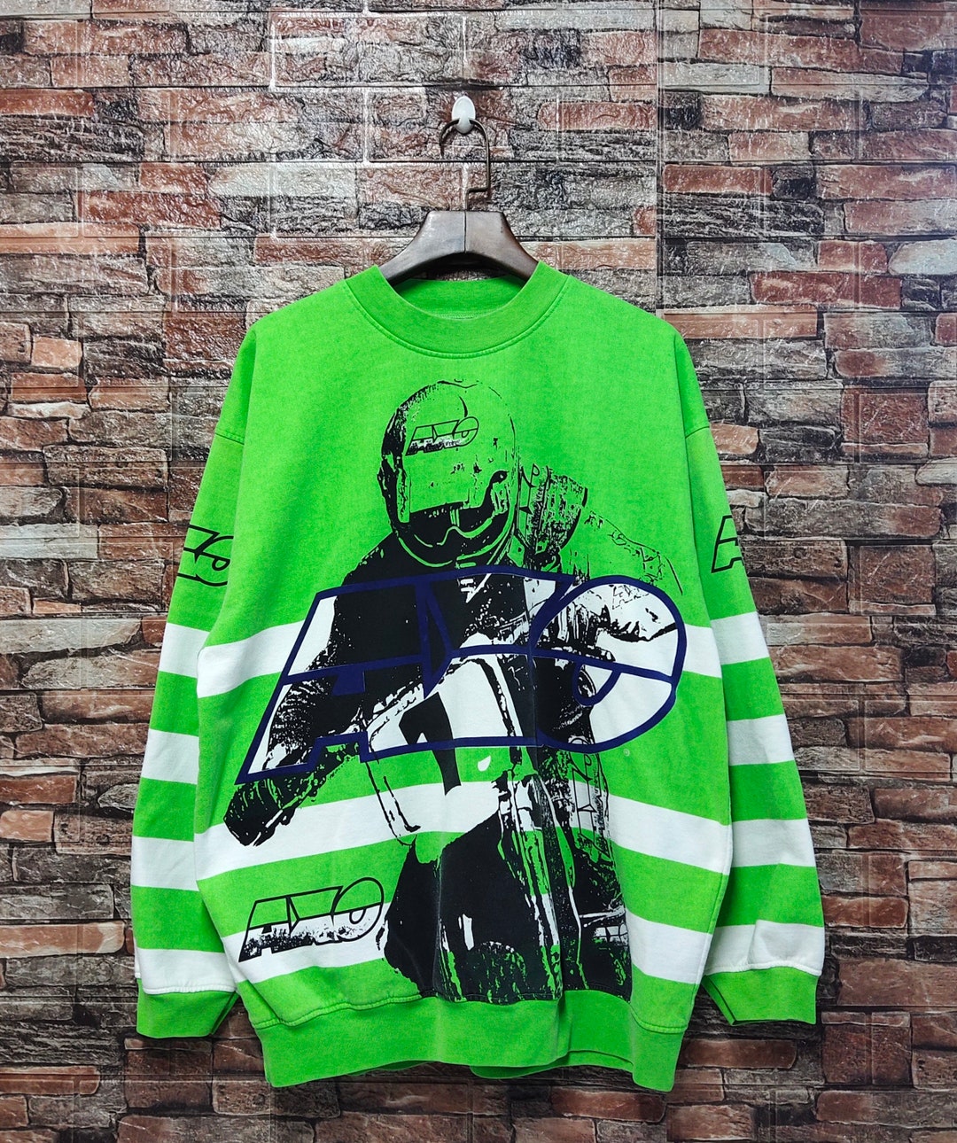 RARE Vintage Axo Sport Racing Motocross Sweatshirt Motocross Crewneck ...