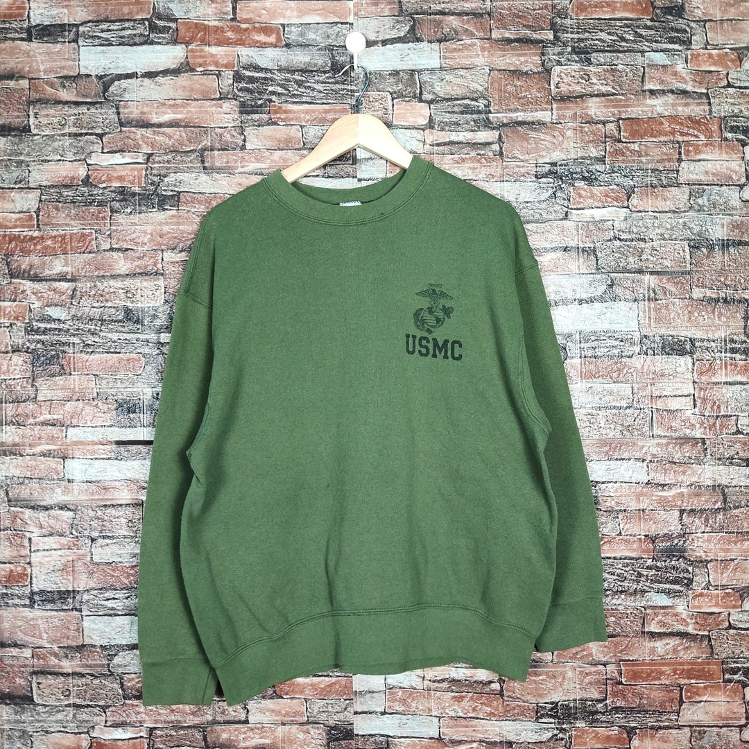 Vintage 90s United States Marine Corps USMC Sweatshirt USMC Crewneck ...