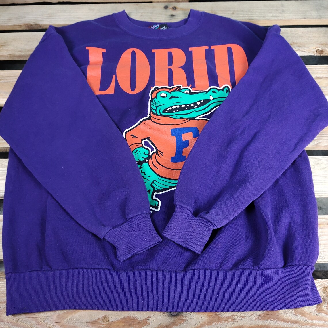 RARE Vintage 90s Florida Gators Football Sweatshirt Florida Crewneck ...