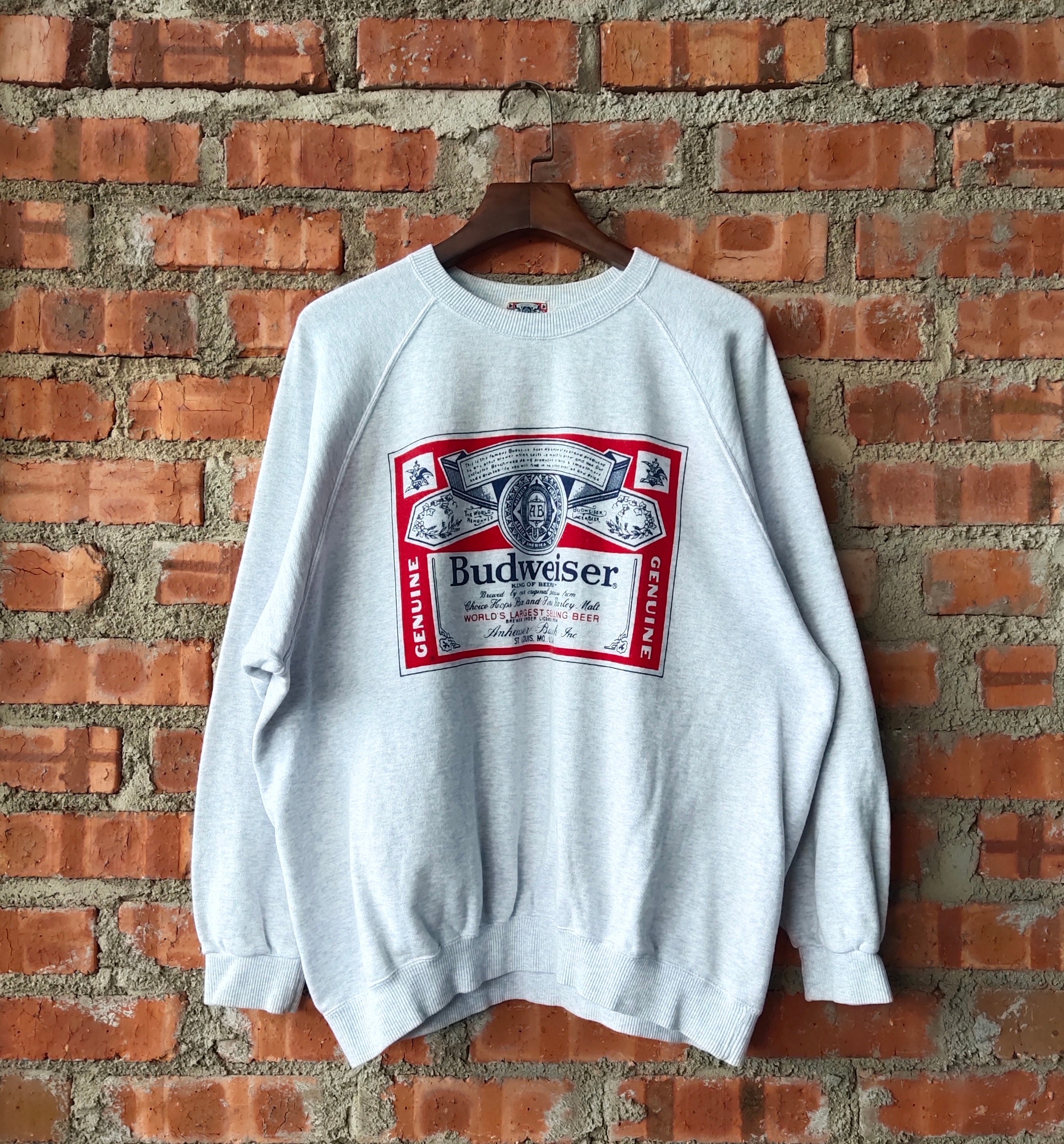 Vintage 90s Distressed Budweiser Sweatshirt Budweiser Vintage 90s Distressed Budweiser Sweatshirt Budweiser