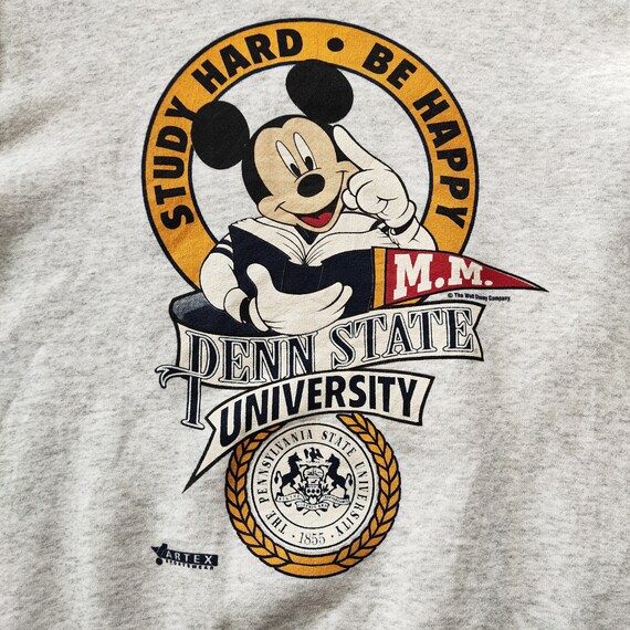 RARE Vintage 90s Pennsylvania State University Mickey… - Gem