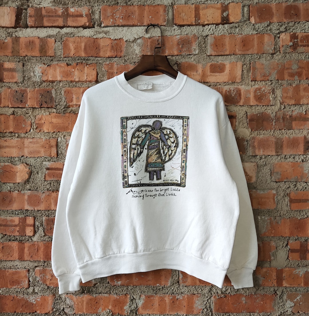 Vintage 90s Angels by Carol Hagan Art Sweatshirt Angels Crewneck Angels ...