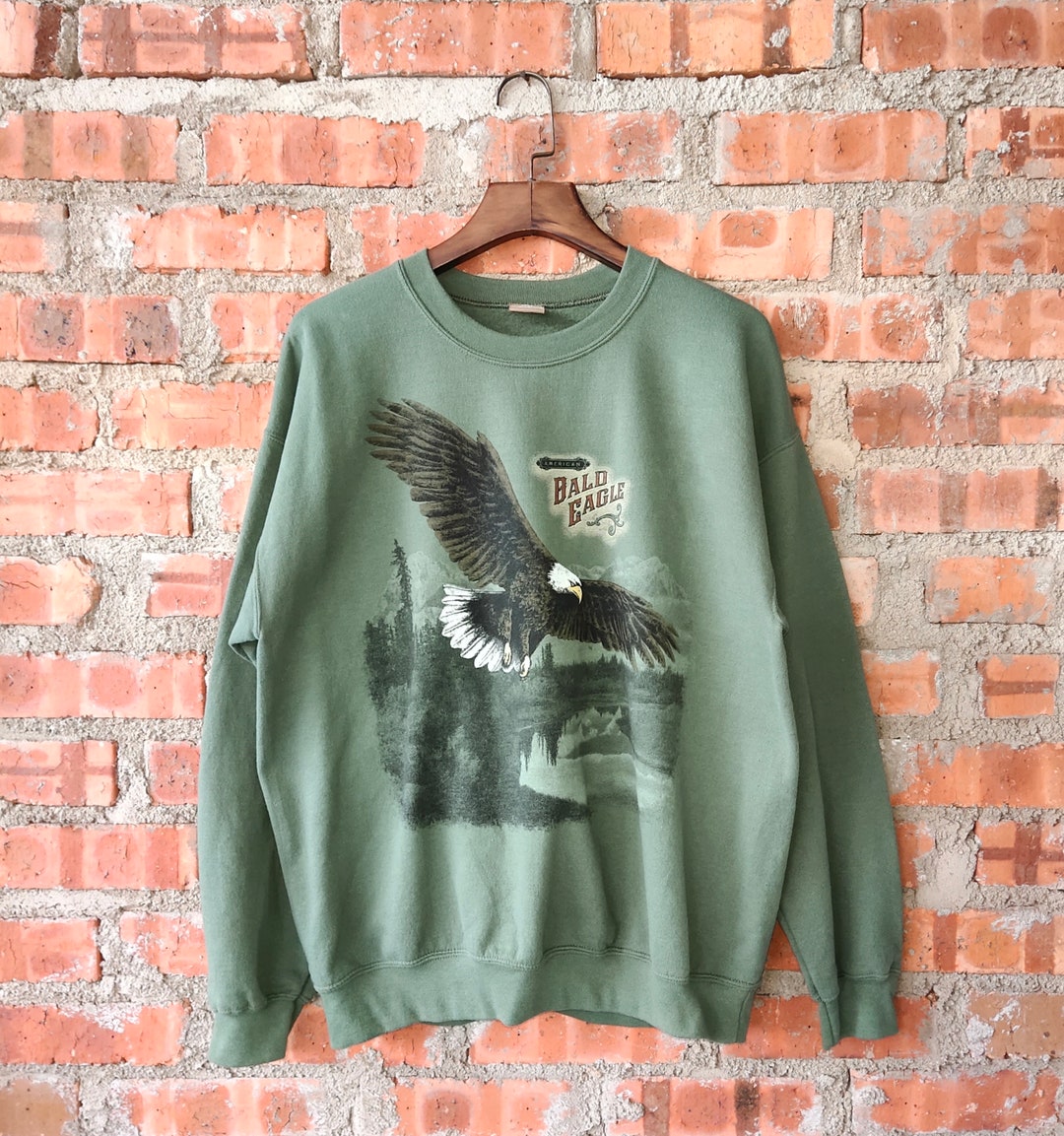 Vintage Bald Eagle Sweatshirt Eagle Crewneck Eagle Pullover - Etsy