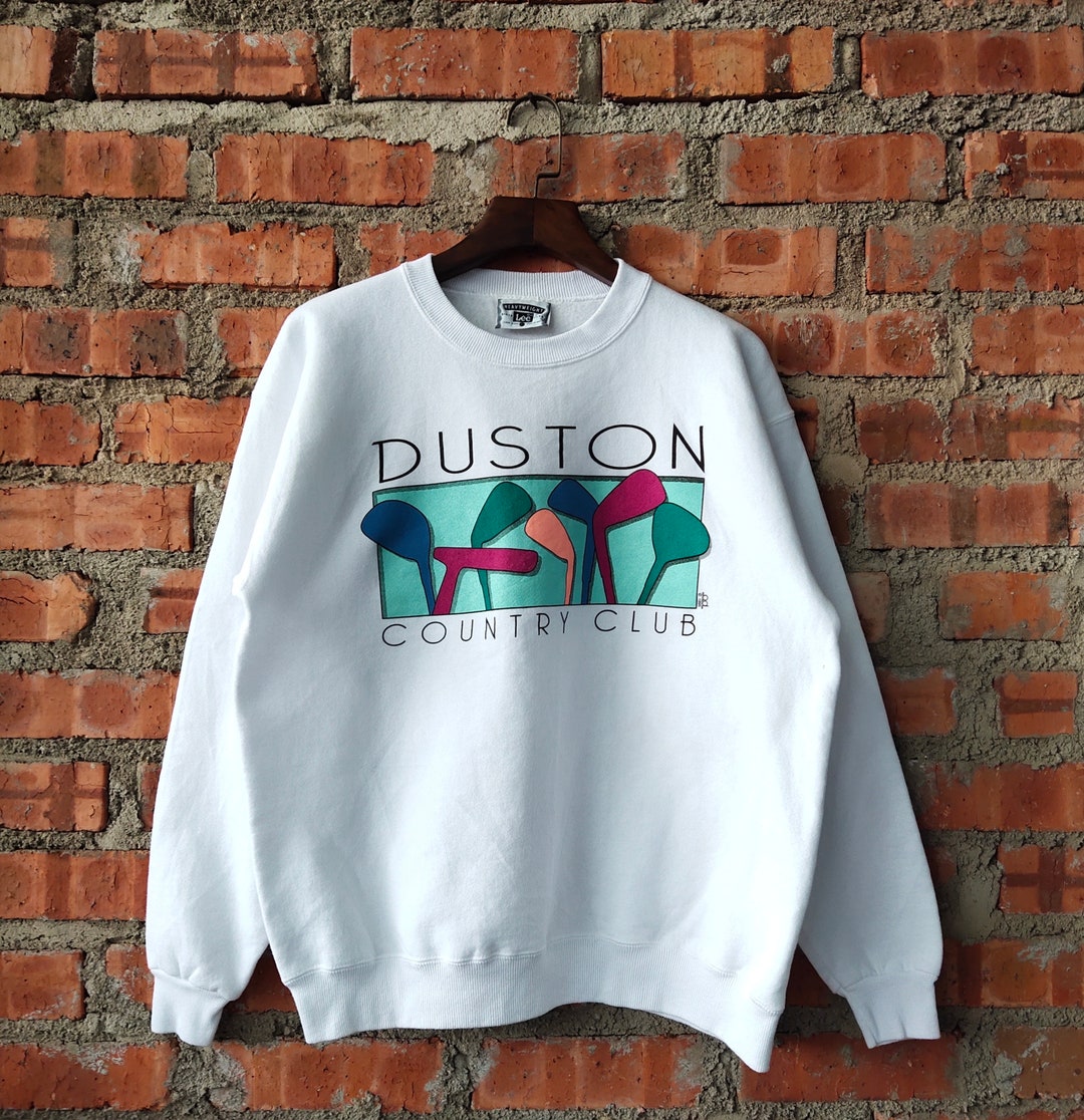 Vintage 90s Duston Country Club Golf by Lee Sweatshirt Golf Crewneck ...