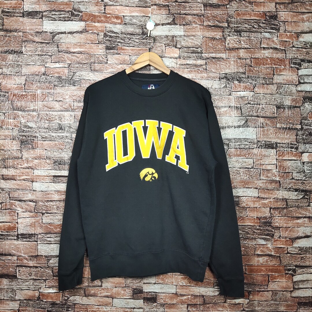 Vintage Iowa Hawkeyes Football Sweatshirt Iowa Crewneck Iowa Pullover ...