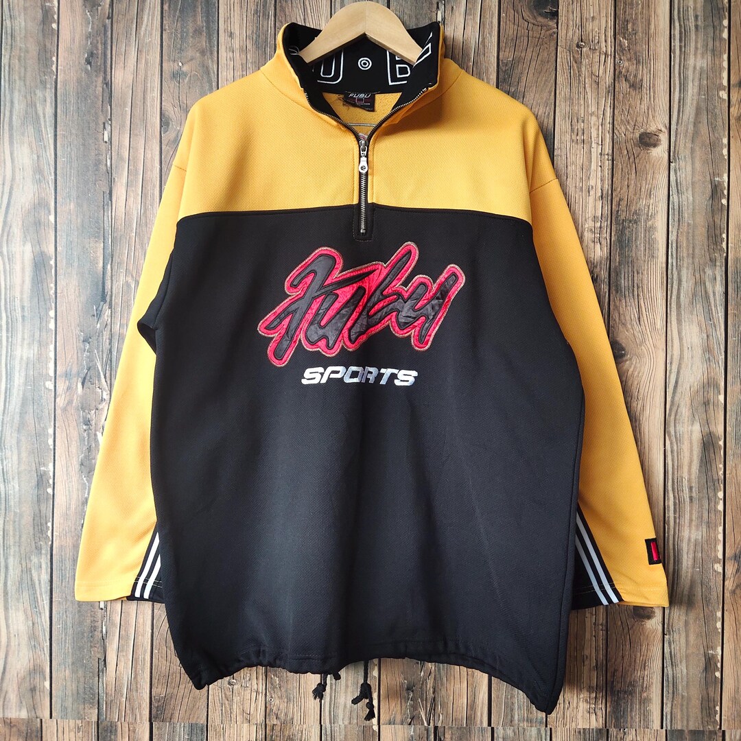 Vintage 90s Fubu Sport Sweater Fubu Half Zipper Fubu Pullover Fubu ...