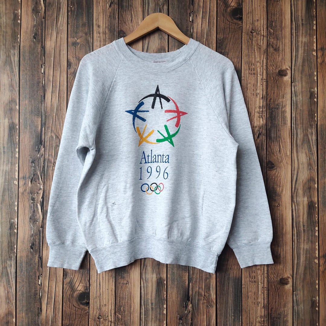 Vintage 90s Distressed Atlanta 1996 Olympics Sweatshirt Atlanta ...