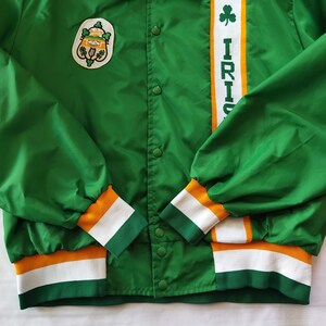 RARE Vintage 70s Distressed Irish Satin Jacket by F&C Sportswear Irish ...