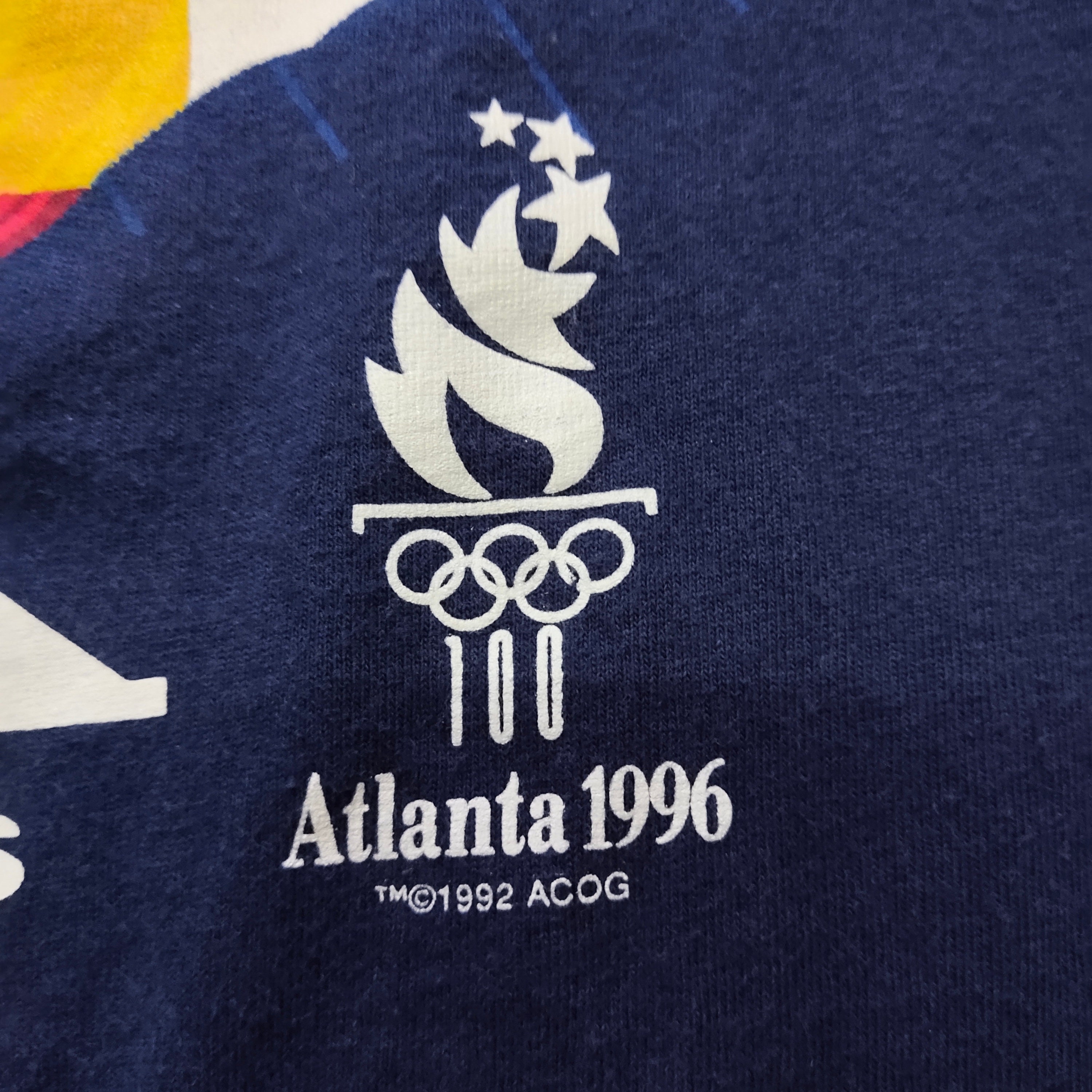 Vintage 90s Atlanta 1996 Olympics T-shirt Atlanta Tees Atlanta Crewneck ...